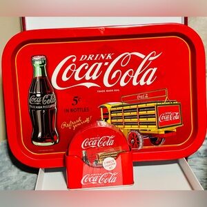 Coca Cola | Kitchen | Coca Cola Retro Tin Box Company Serving Tray ...